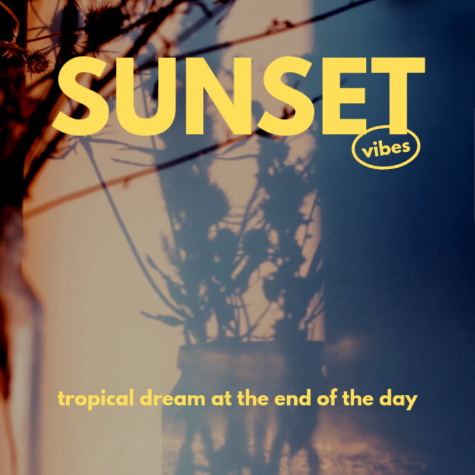 Copy of Brown Sunset Album Cover | PosterMyWall