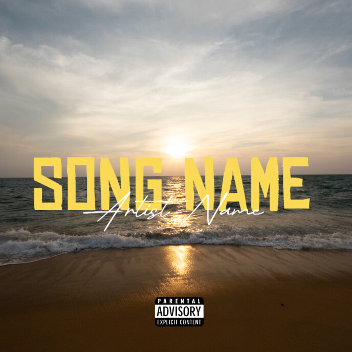 Brown Sunset Mixtape Cover Album Cover Template | PosterMyWall