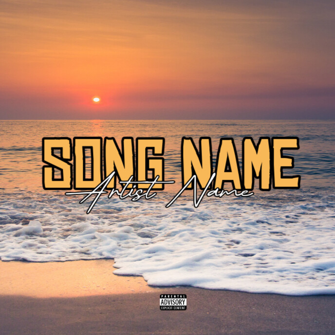 Brown Sunset Mixtape Cover Album Cover Template | PosterMyWall
