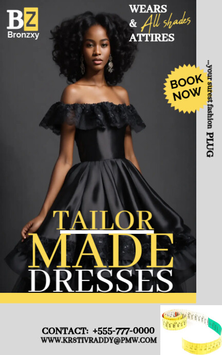 Copy of Brown Tailor Ads Kindle/book Covers | PosterMyWall