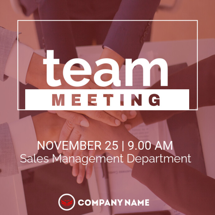 Copy of Brown Team Meeting Call Instagram Post | PosterMyWall