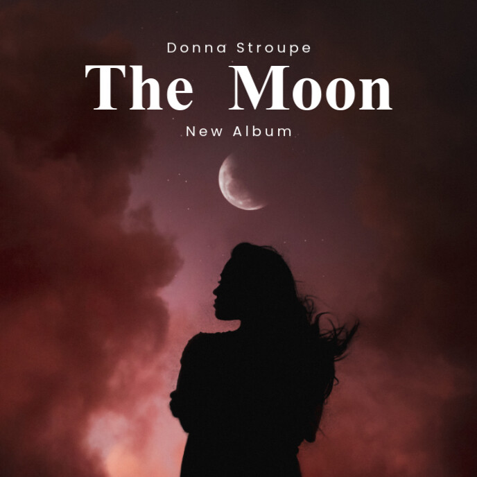 Brown The Moon Album Cover Template | PosterMyWall