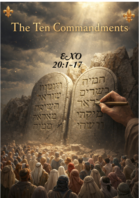 Plantilla de Brown The Ten Commandments A4 | PosterMyWall