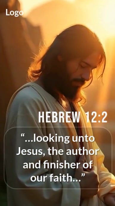 Brown Typographic “looking Unto Jesus – Christian Worship And ...