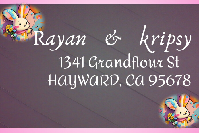 Brown Typographic Address Label Label Template | PosterMyWall