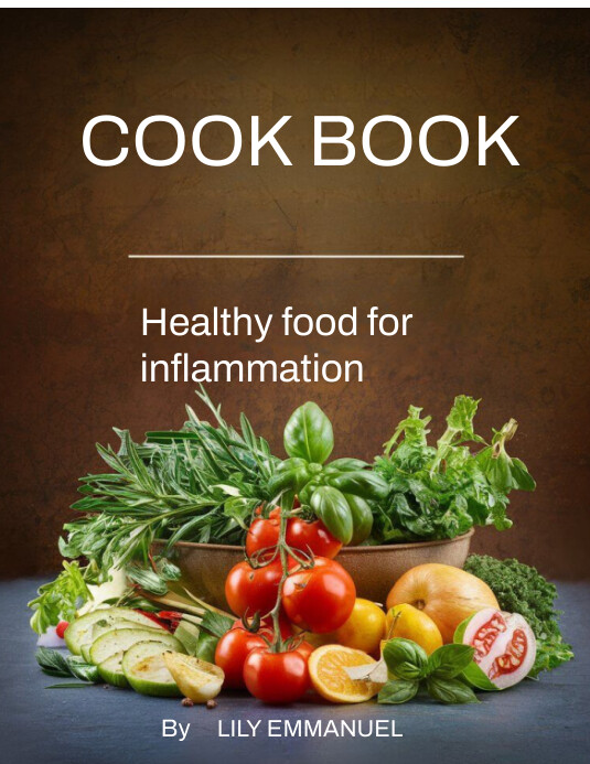 Copy of Brown Typographic Cookbook Cover Flyer (us Le | PosterMyWall