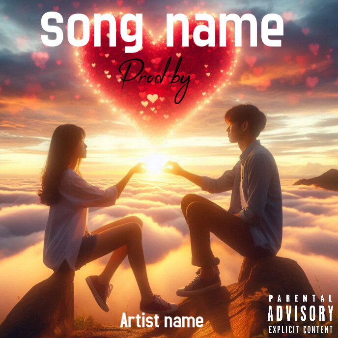 Copy of Brown Typographic Couple Love Propose Song Albjams Album Cover ...