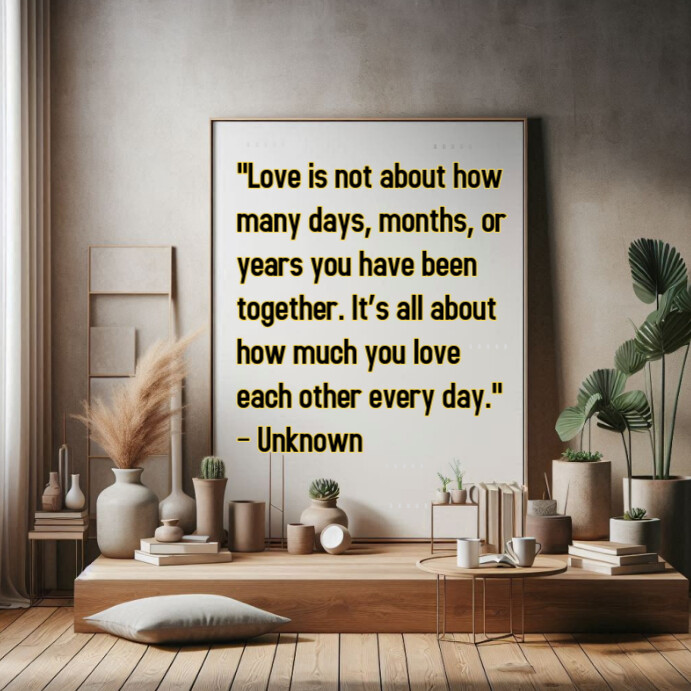 Brown Typographic Love And Relationships Quote Instagram Post Template ...