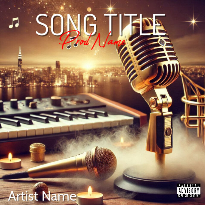 Copy of Brown Typographic Mike Music Piano Song Album Cover | PosterMyWall