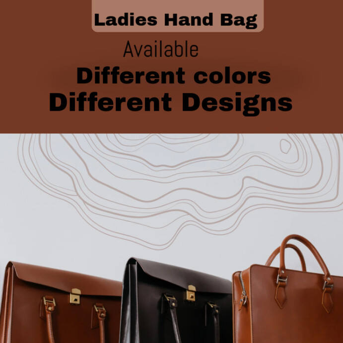 Brown Typographic P Instagram Post Template | PosterMyWall