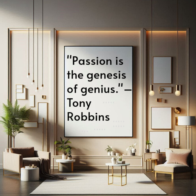 Brown Typographic Passion And Enthusiasm Quote Instagram Post Template ...