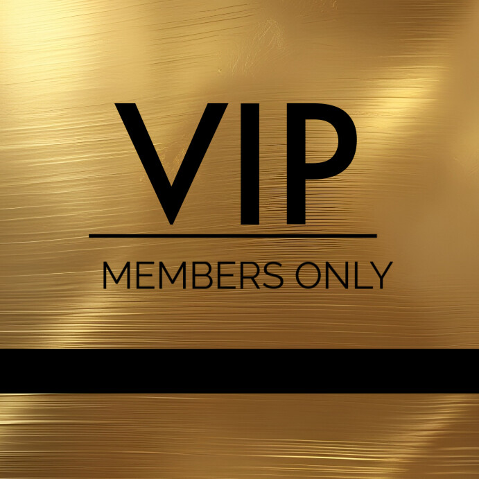 Copy of Brown Typographic Vip Member Instagram Post | PosterMyWall