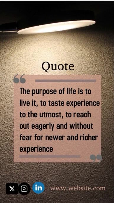 Plantilla de Brown Typography Inspirational Quote Digital | PosterMyWall