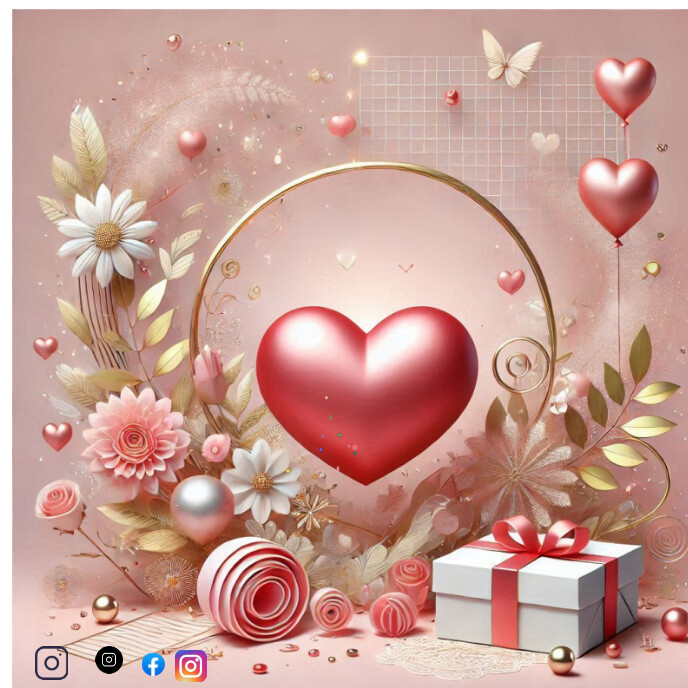 Brown Valentine Post Album Cover Template | PosterMyWall