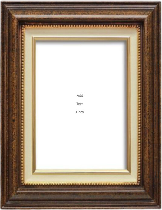 Brown Vintage Frame Design Flyer (us Letter) Template | PosterMyWall