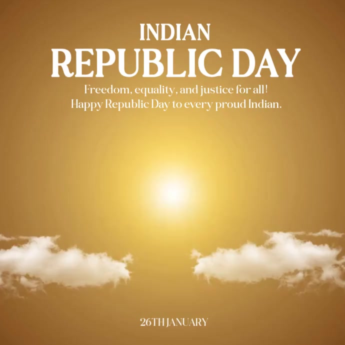Copy of Brown Vintage Indian Republic Day Instagram Post | PosterMyWall