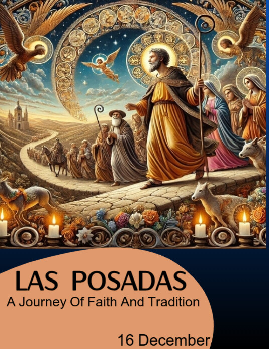 Brown Vintage Las Posadas Flyer (us Letter) Template | PosterMyWall