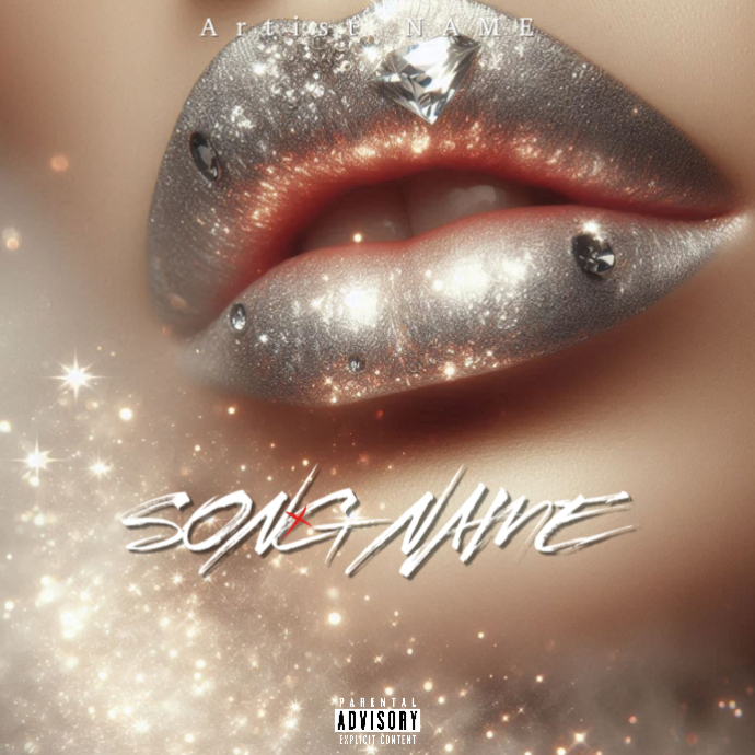 Brown Vintage Lips Album Cover Template | PosterMyWall