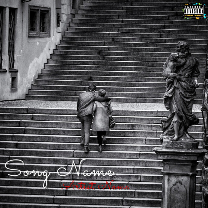 Brown Vintage Loyal Couple Alone Song Album Cover Template | PosterMyWall