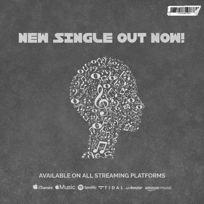 Plantilla de Brown Vintage New Single Out Now Sampul Album | PosterMyWall