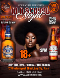 old school night club flyer design Template | PosterMyWall