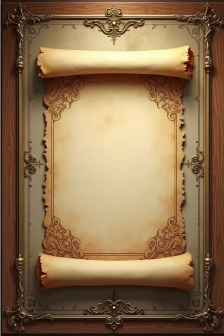 Brown Vintage Scroll Template Poster | PosterMyWall