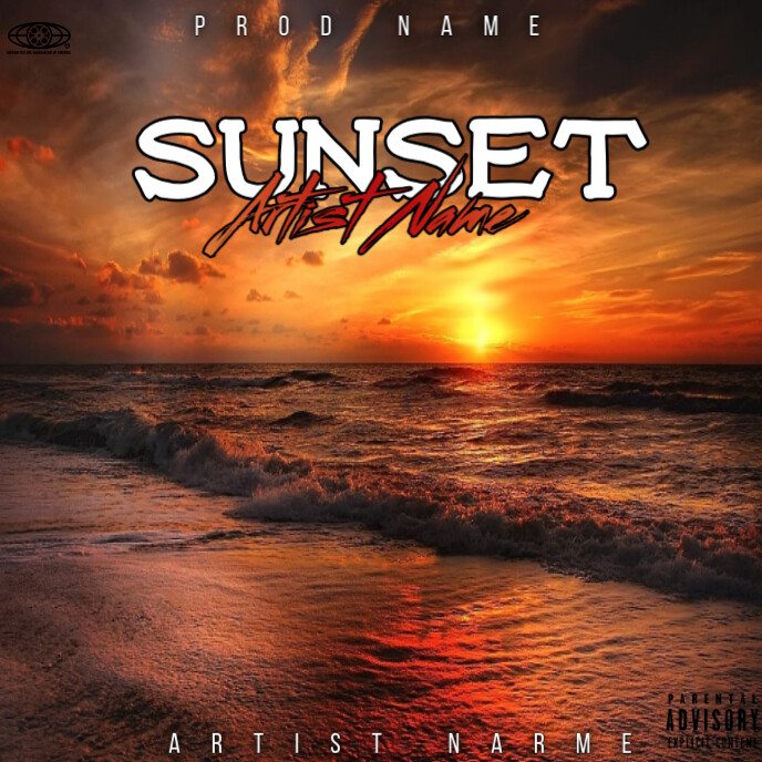 Copy of Brown Vintage Sunset Beach Water Mixtape Cover Meditation Album ...