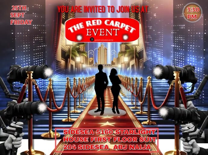 Copy of Brown Vintage The Red Carpet Event Presentati | PosterMyWall