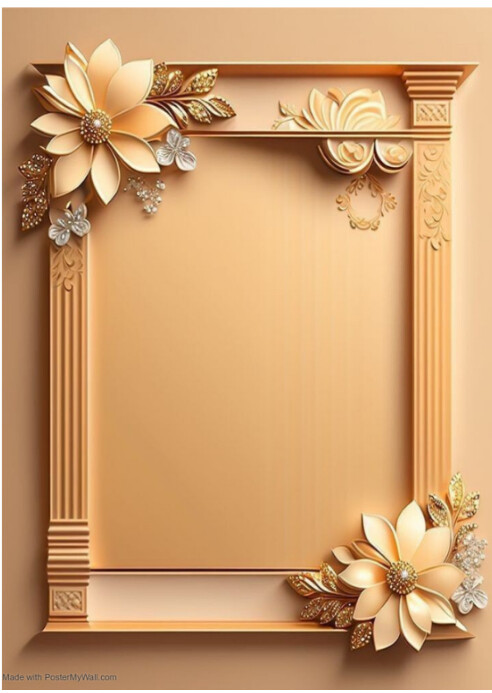 Brown Wedding Card Templates A6 | PosterMyWall