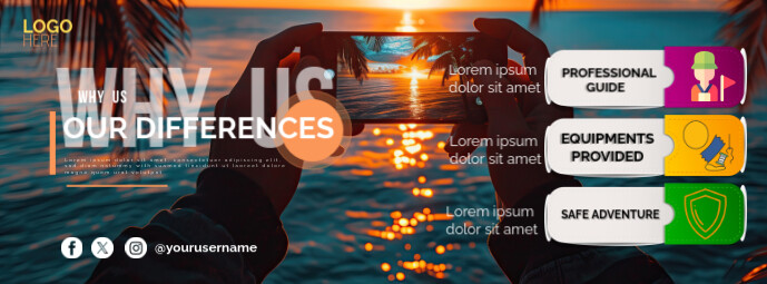 Brown Why Our Differences Facebook Cover Template | PosterMyWall