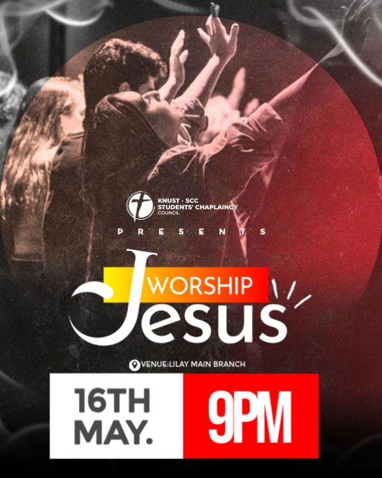 Brown Worship Event Instagram Portrait Template | PosterMyWall