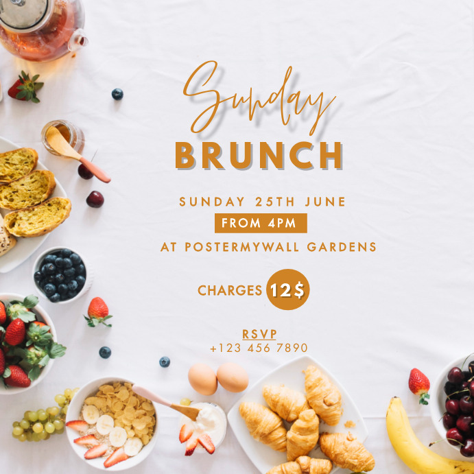Brunch Template | PosterMyWall
