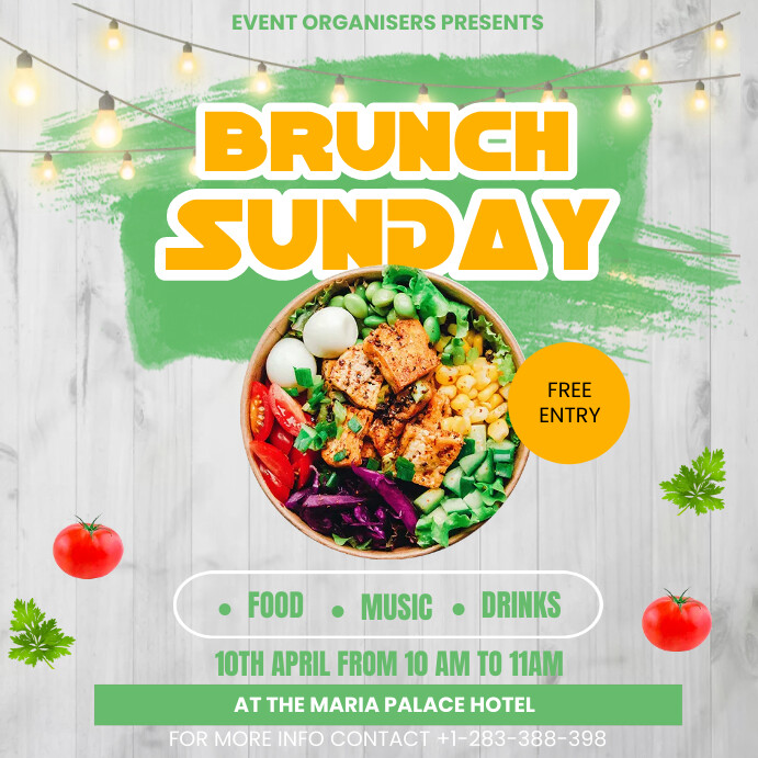 brunch flyer Template | PosterMyWall