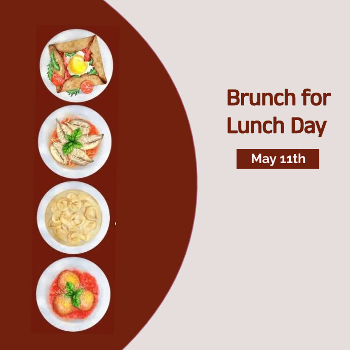 Plantilla de brunch for lunch day | PosterMyWall