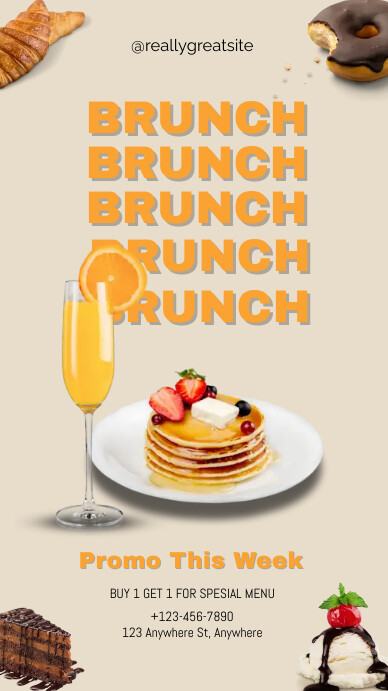 Copy of BRUNCH INSTAGRAM STORY | PosterMyWall