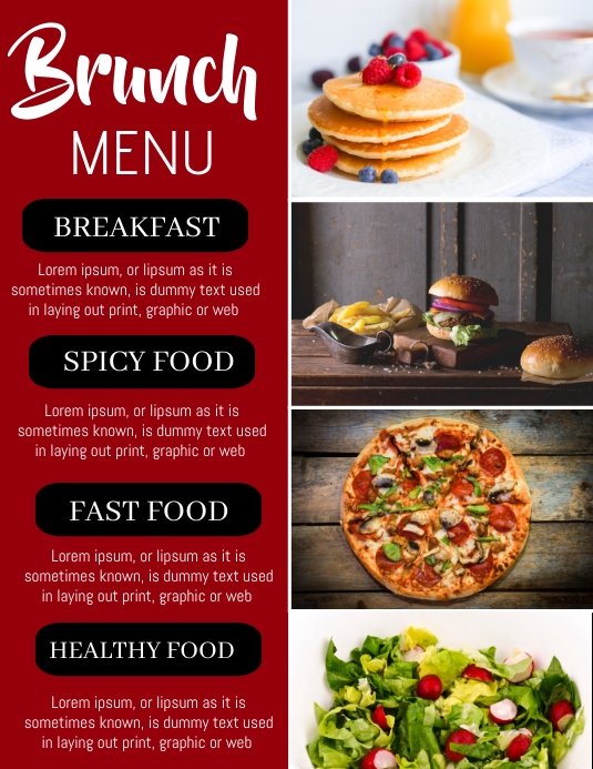 Copy of Brunch menu template | PosterMyWall