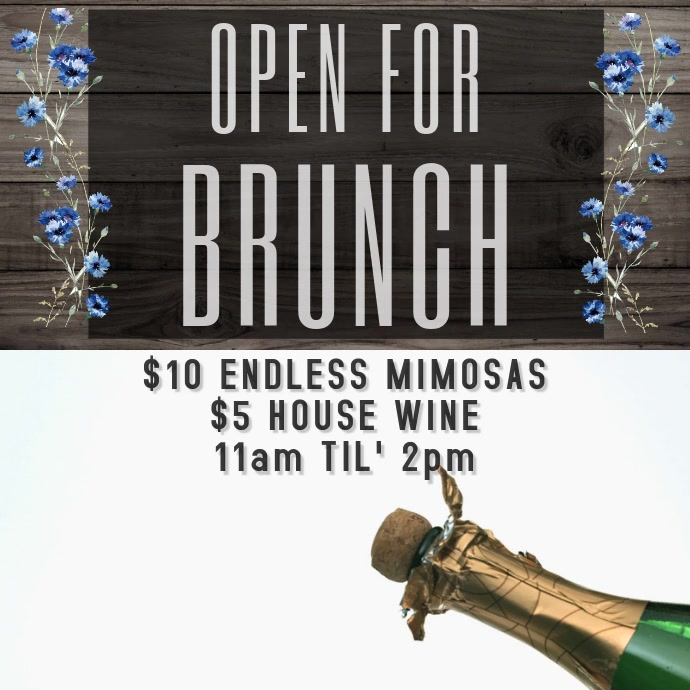 brunch mimosa video flyer Template | PosterMyWall