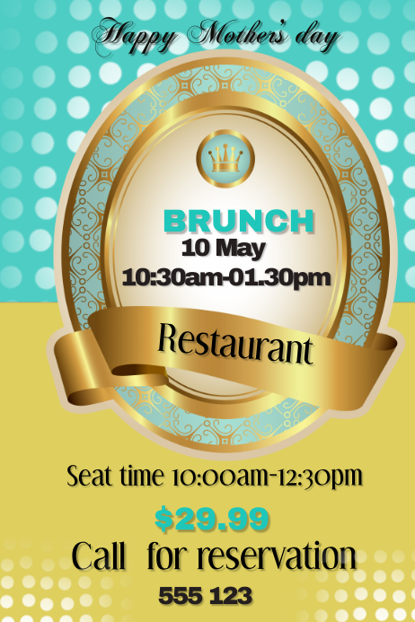 Brunch time Template | PosterMyWall