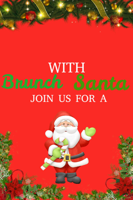 Copy of Brunch With Santa Poster | PosterMyWall
