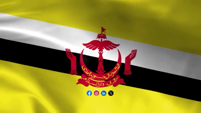 BRUNEI WAVING FLAG Templat | PosterMyWall