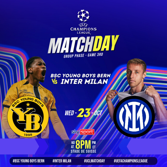 Copy of BSC Young Boys Bern vs Inter Milan UEFA Champions League ...