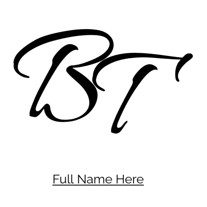 BT Black Logo - Bluetooth Logo Black - BT Alp Template | PosterMyWall