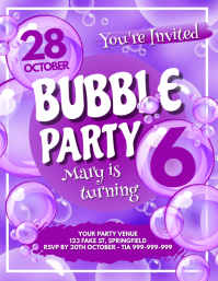 Bubble Party Poster Template | PosterMyWall