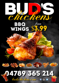 Bud's Chicken buffet - Take out Poster Template | PosterMyWall