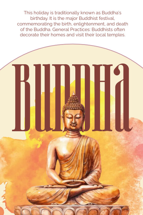 Plantilla de Buddha Day Poster | PosterMyWall