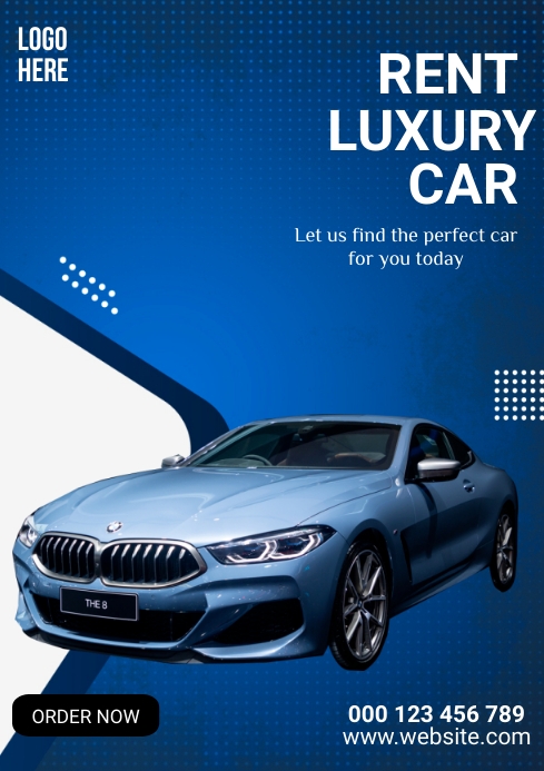 BUDGET CAR RENTAL TEMPLATE | PosterMyWall