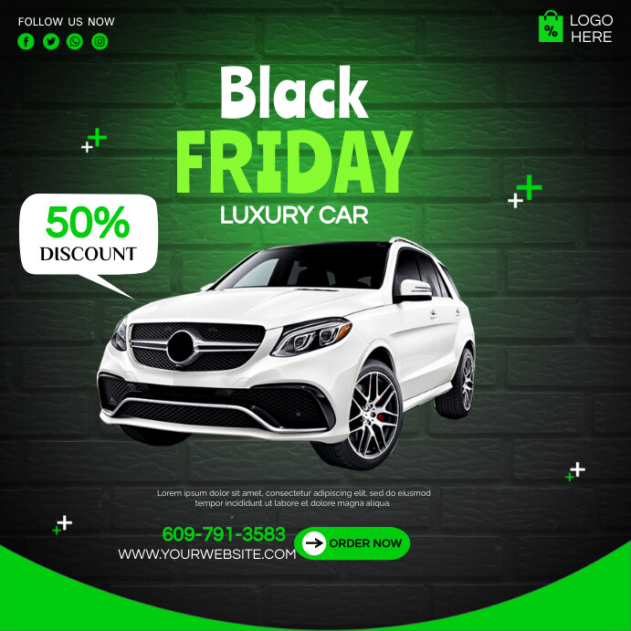 BUDGET CAR RENTAL TEMPLATE | PosterMyWall