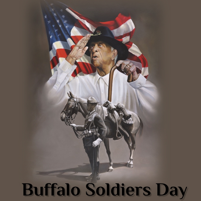 Copy of buffalo soldiers day | PosterMyWall