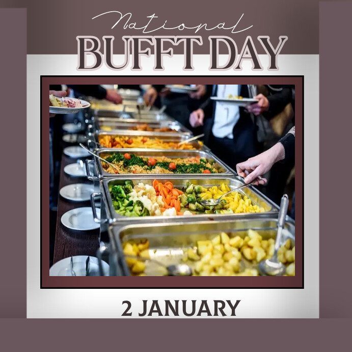Plantilla de Buffet day | PosterMyWall