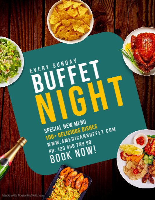 buffet night Template | PosterMyWall